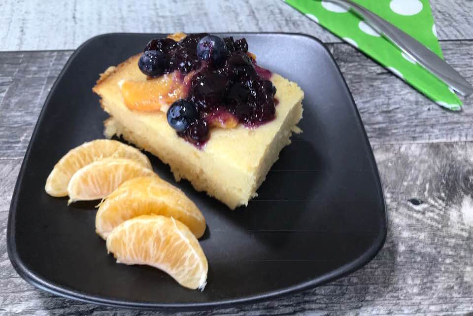 Renversé aux Pêches et Bleuets