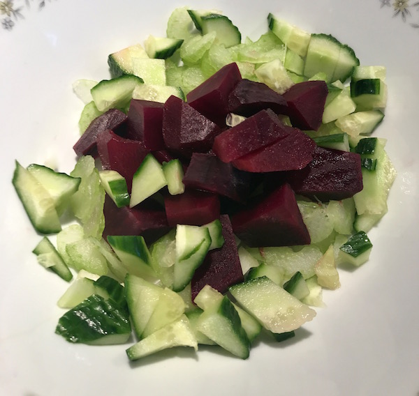 Salade Betteraves Concombre et Céleri