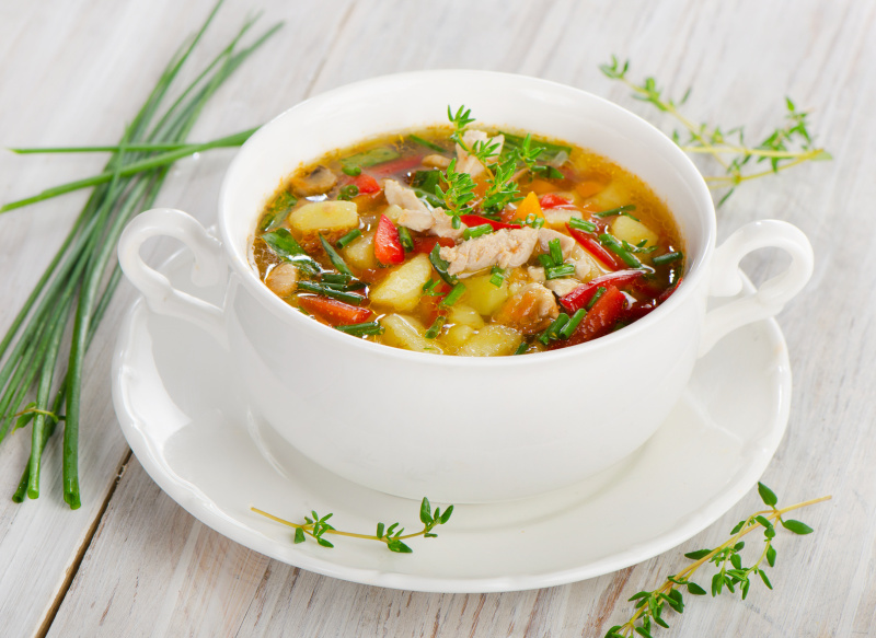 Soupe de Poulet aux Légumes