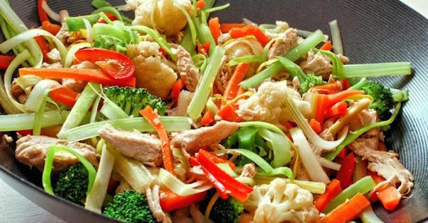 Wok de Poulet aux Légumes